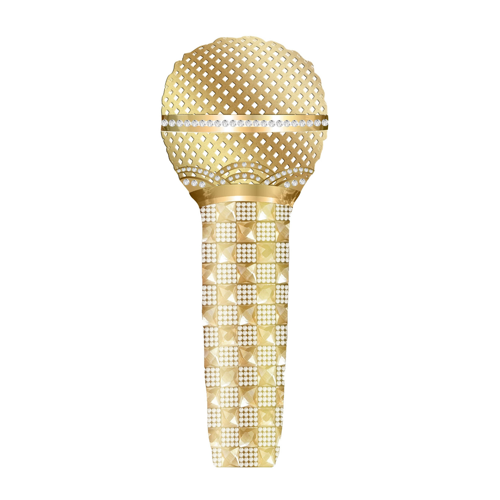 MICROPHONE FOIL BALLOON – CONFETTIMYPARTY
