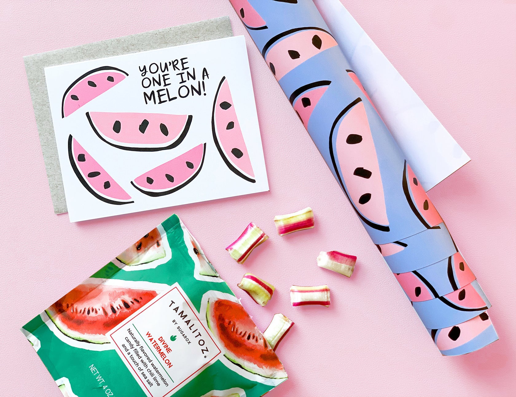 MELON GIFT WRAP SHEETS – CONFETTIMYPARTY