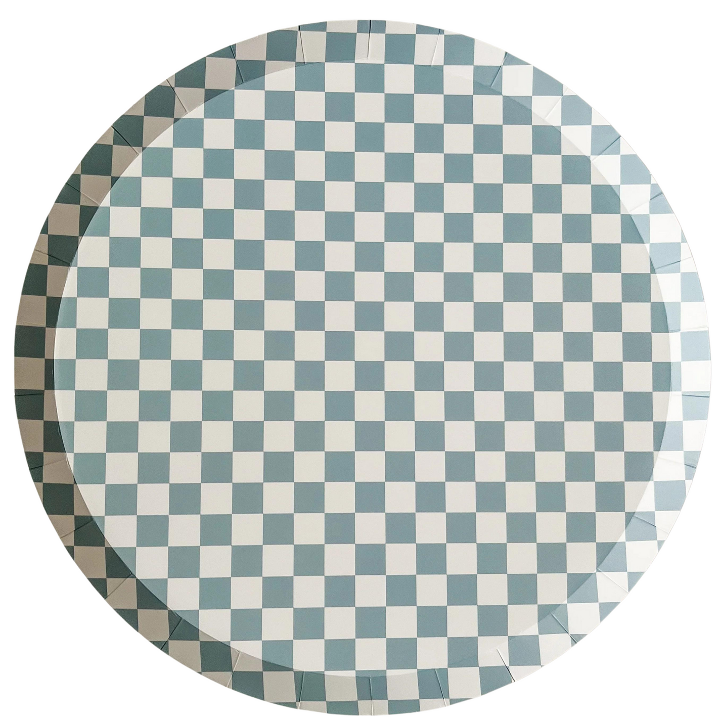 LARGE BLUE CHECKERED PLATES – CONFETTIMYPARTY