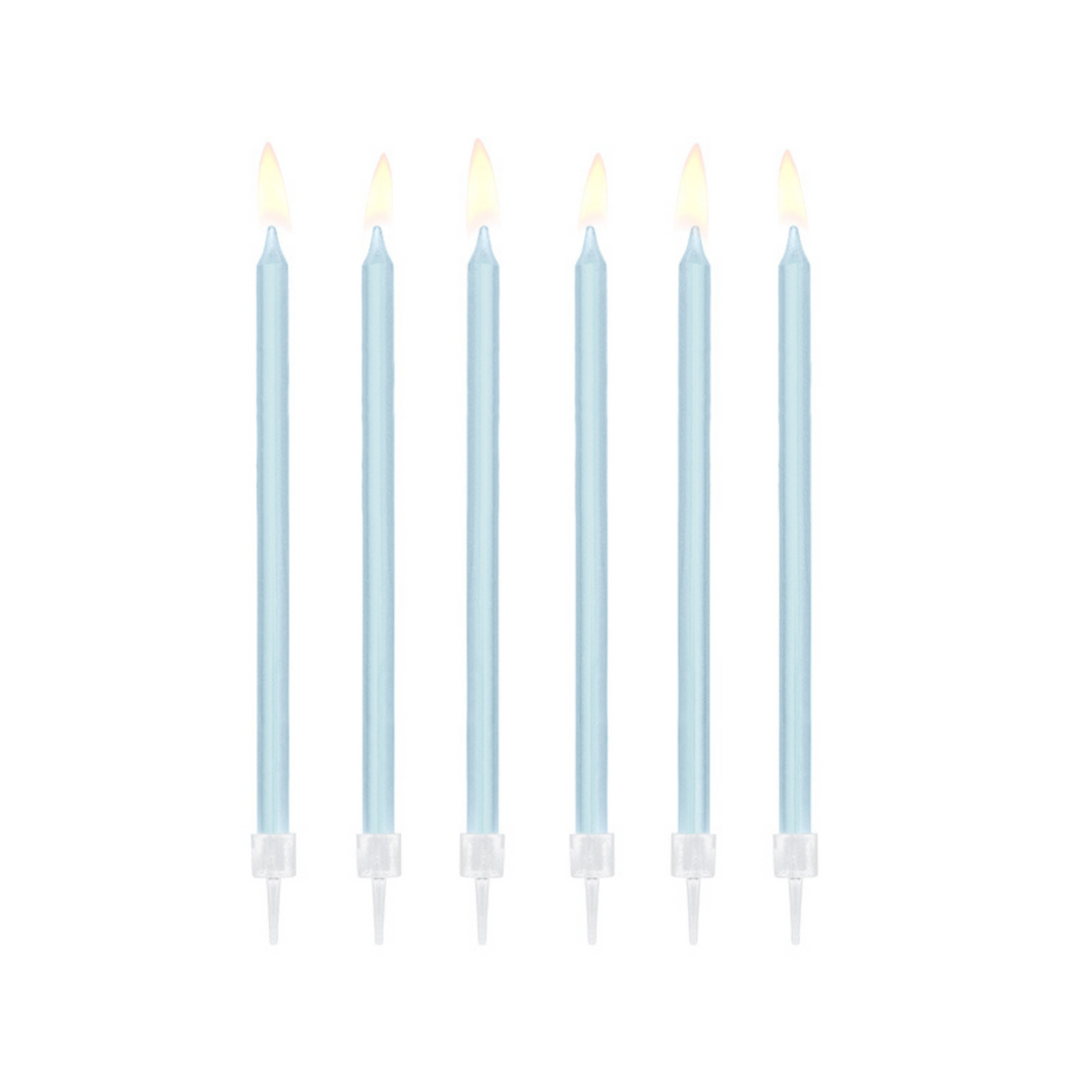 LIGHT BLUE BIRTHDAY CANDLES – CONFETTIMYPARTY