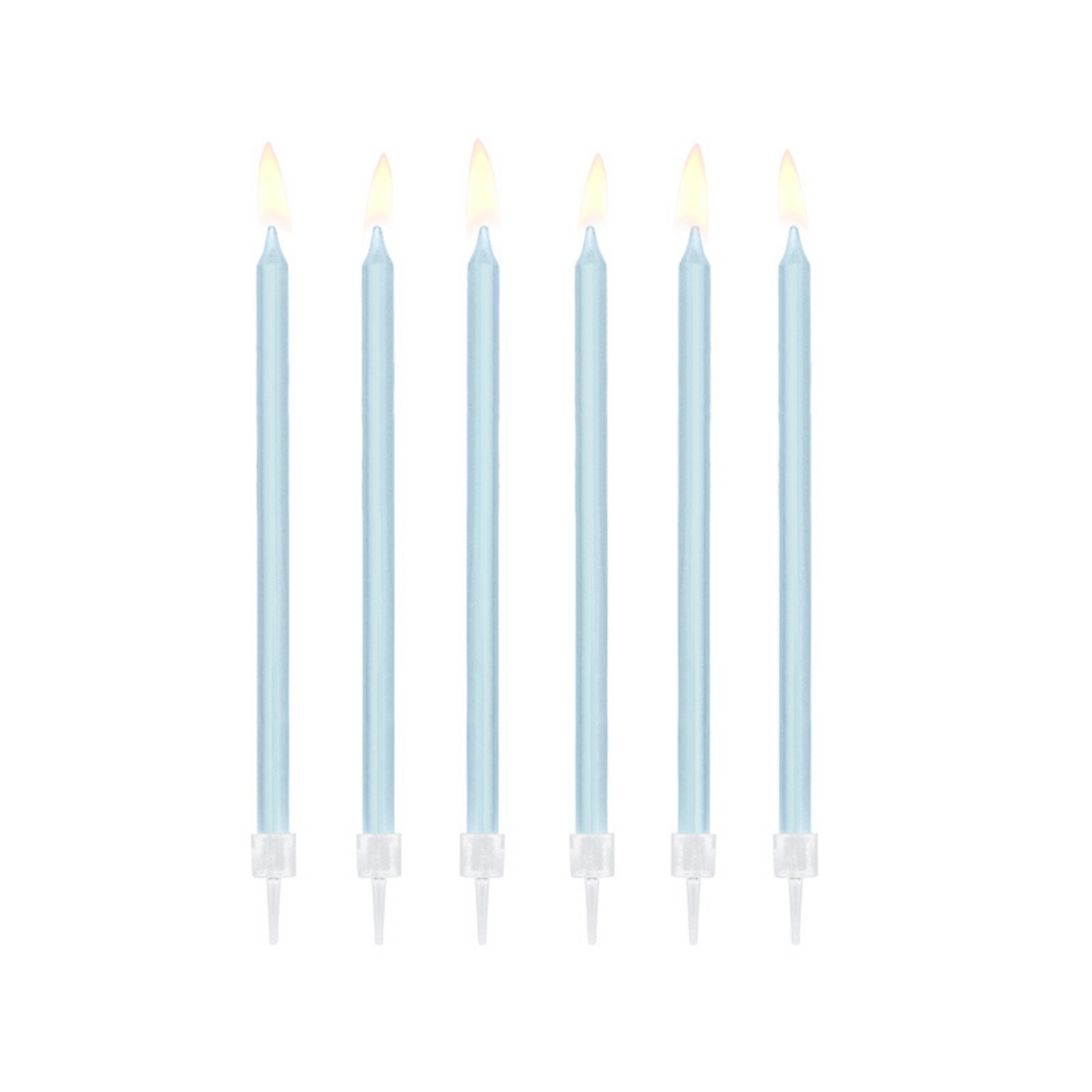 LIGHT BLUE BIRTHDAY CANDLES – CONFETTIMYPARTY