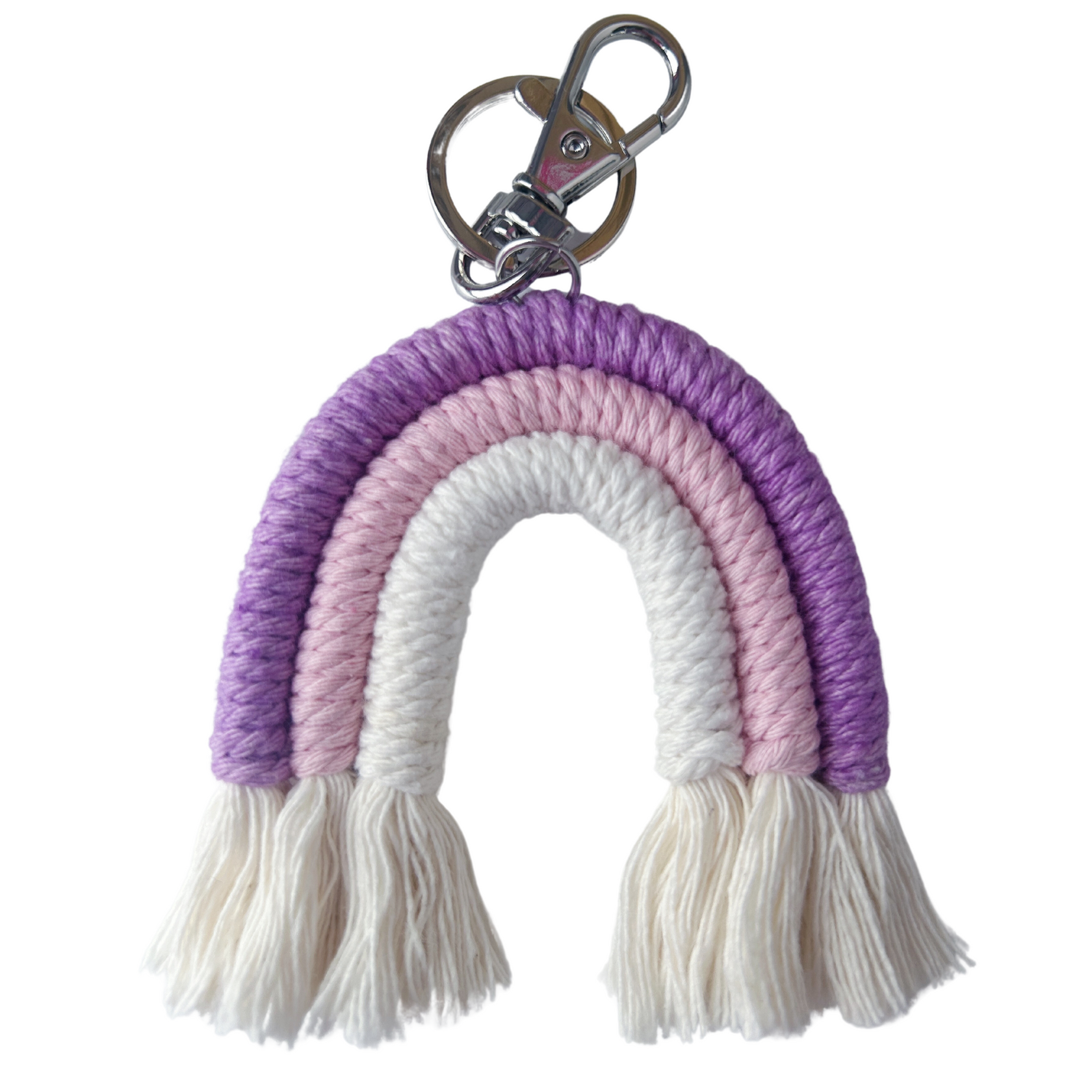 MACRAME RAINBOW KEYCHAINS – CONFETTIMYPARTY