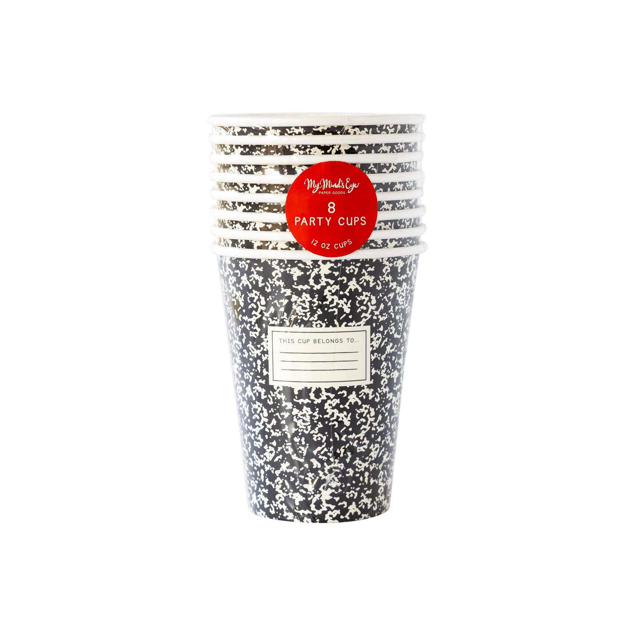 BACK TO SCHOOL COMPOSITION PAPER CUPS – CONFETTIMYPARTY