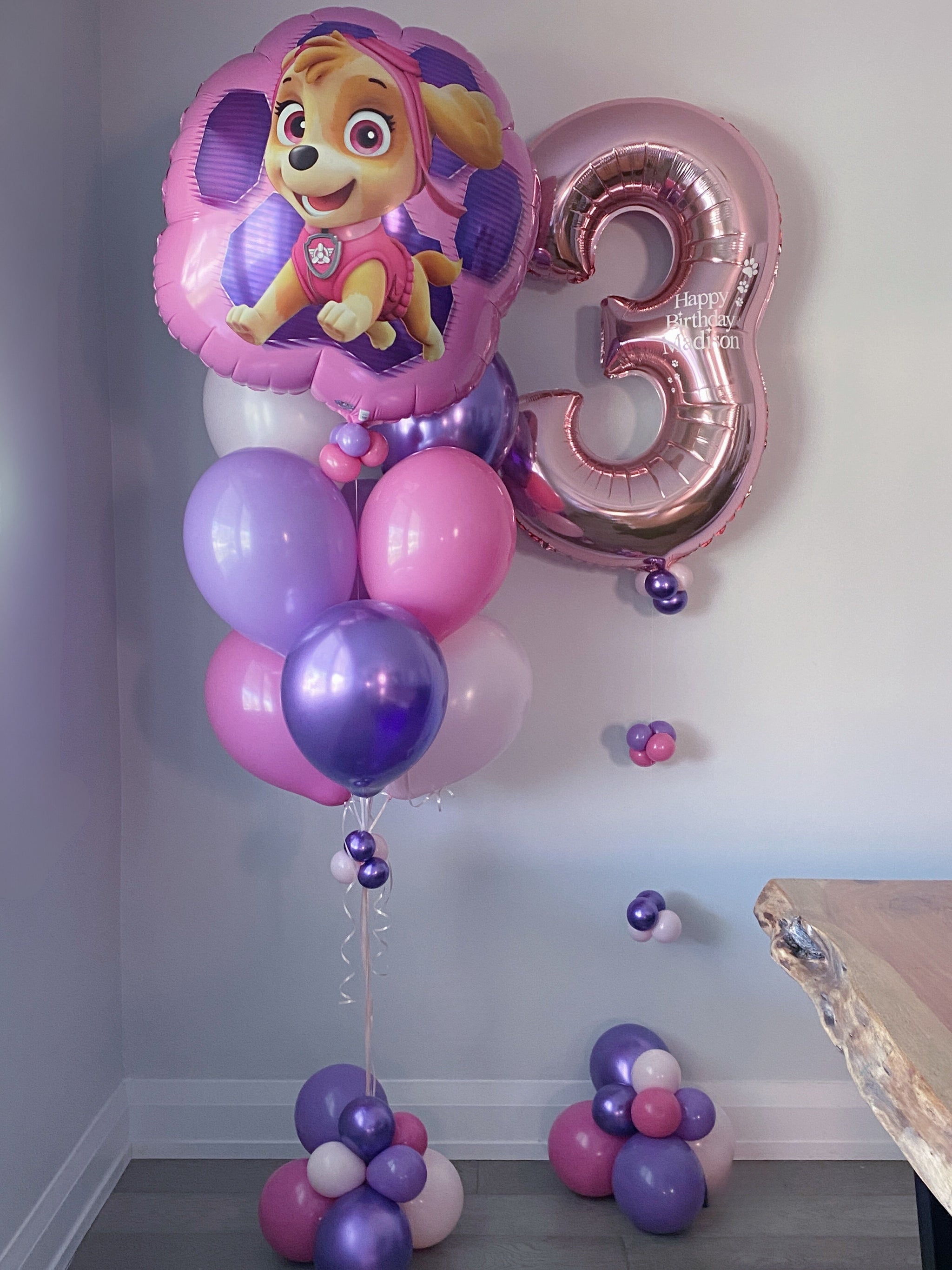 SKYE- PAW PATROL BALLOON BUNDLE – CONFETTIMYPARTY