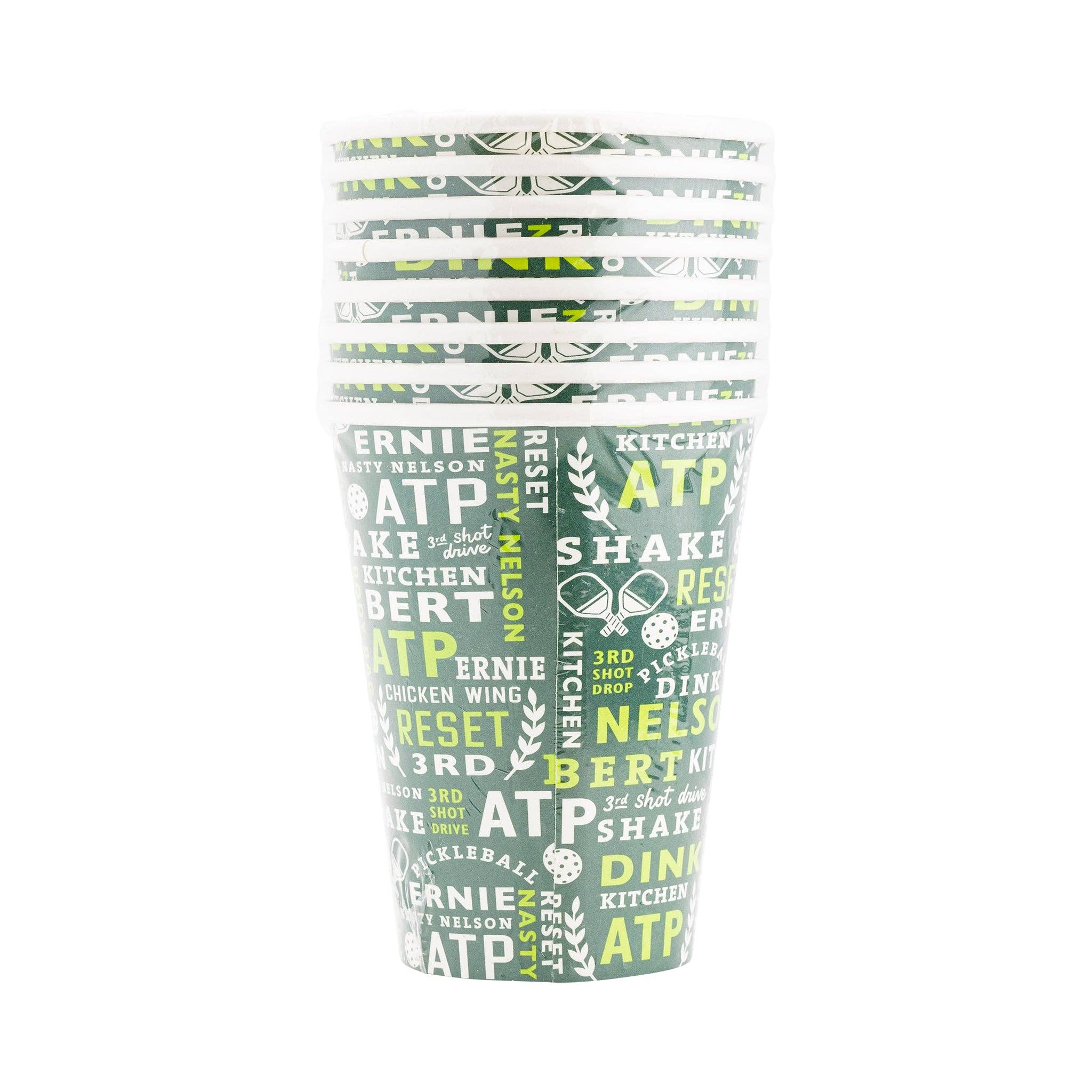 PICKLEBALL PAPER CUPS – CONFETTIMYPARTY