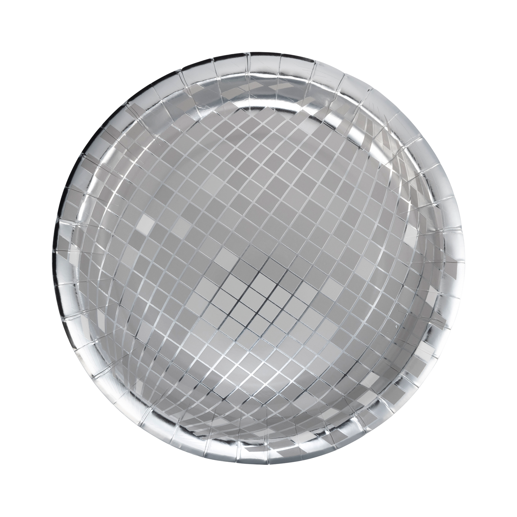 SILVER DISCO PLATES – CONFETTIMYPARTY